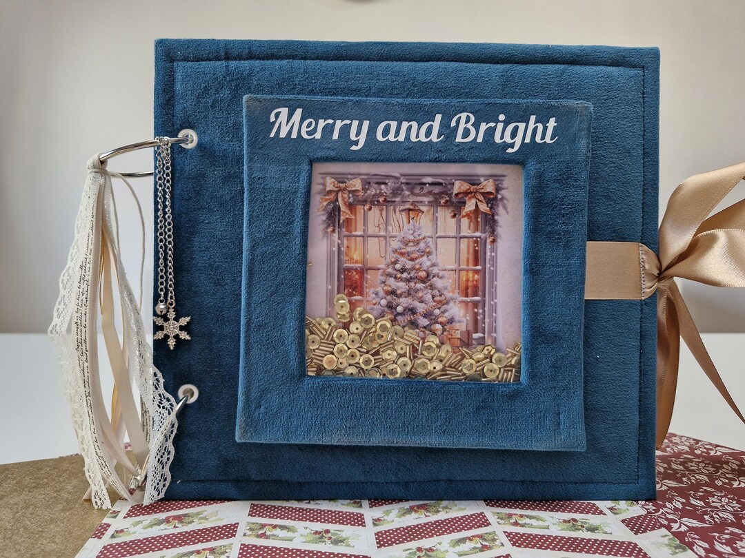 Handmade Christmas Album Christmas Photo Book Family Christmas Keepsake ...