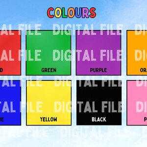 Colour Matching Game for Toddlers Colour Sorting Game Printable Colour ...