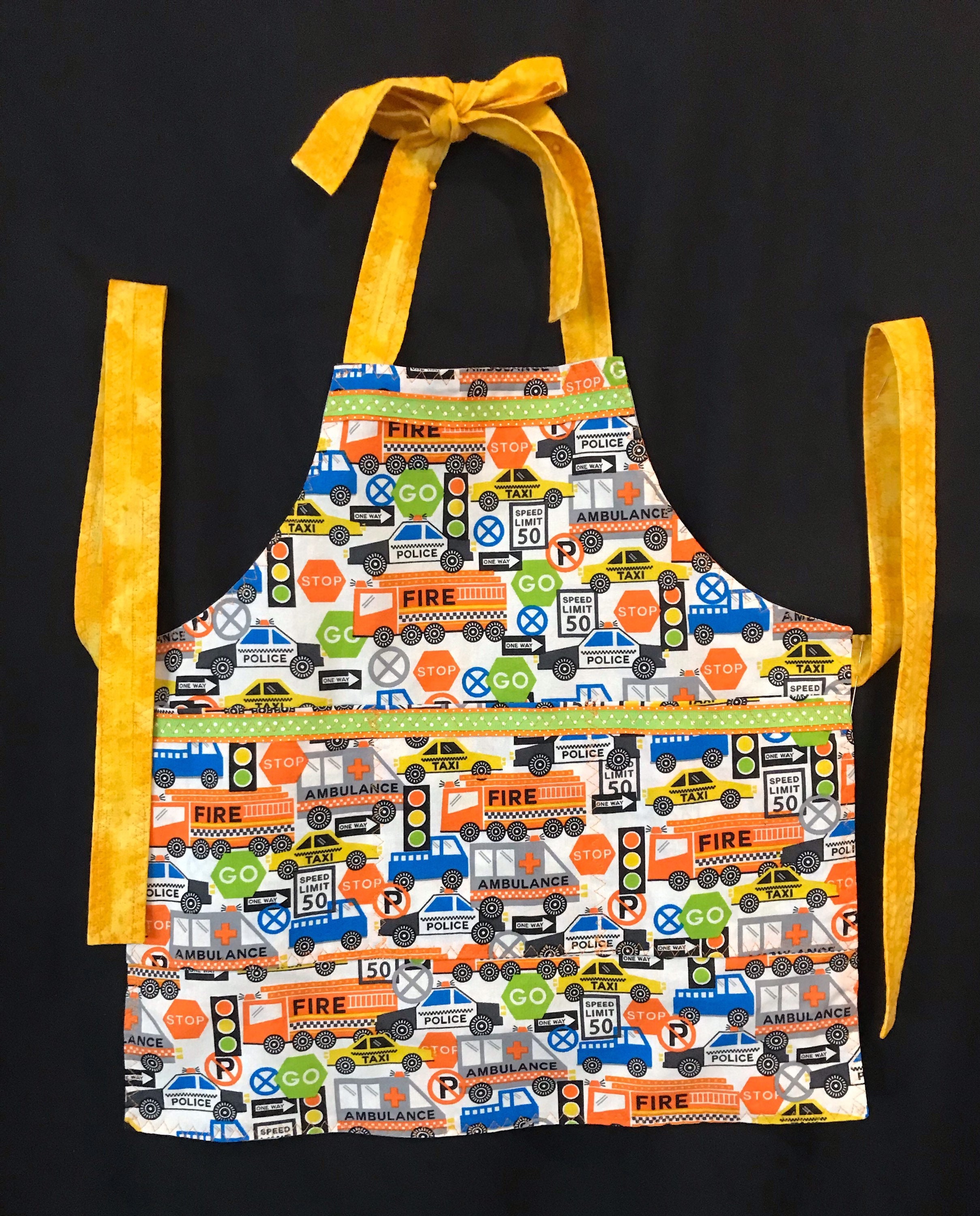 Construction Apron Emergency Vehicles Boys Orange Blue - Etsy