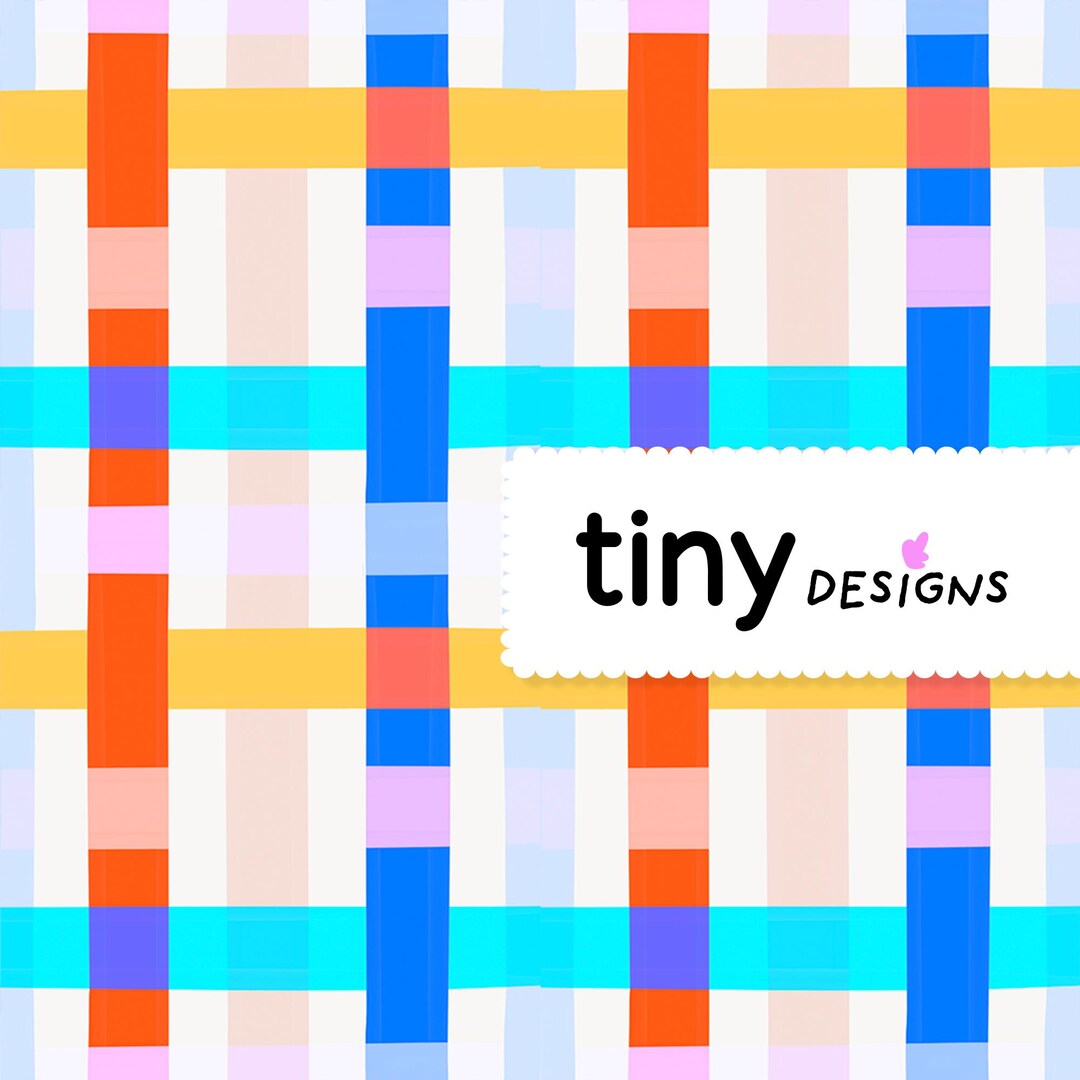 Rhythm Colors Gingham Seamless Pattern – Bold Multicolor Checkered ...