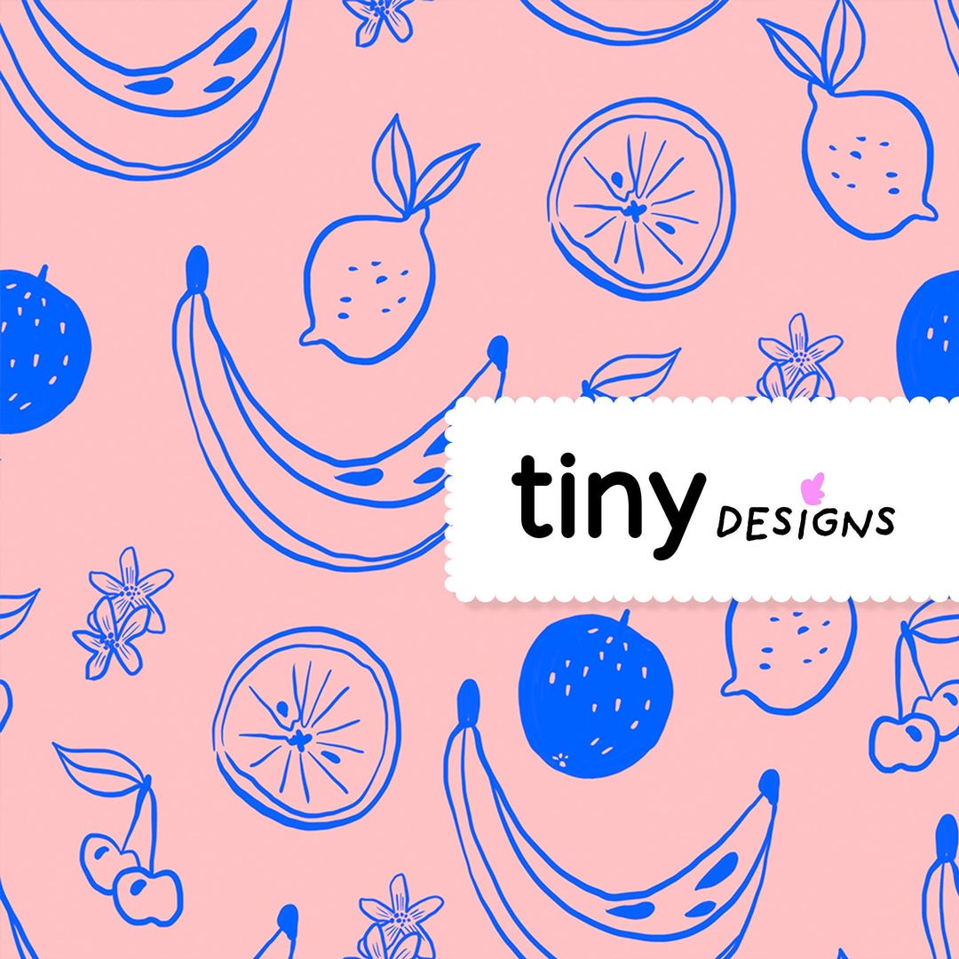 Banana & Friends Seamless Pattern – Tropical Fruit Digital Paper ...