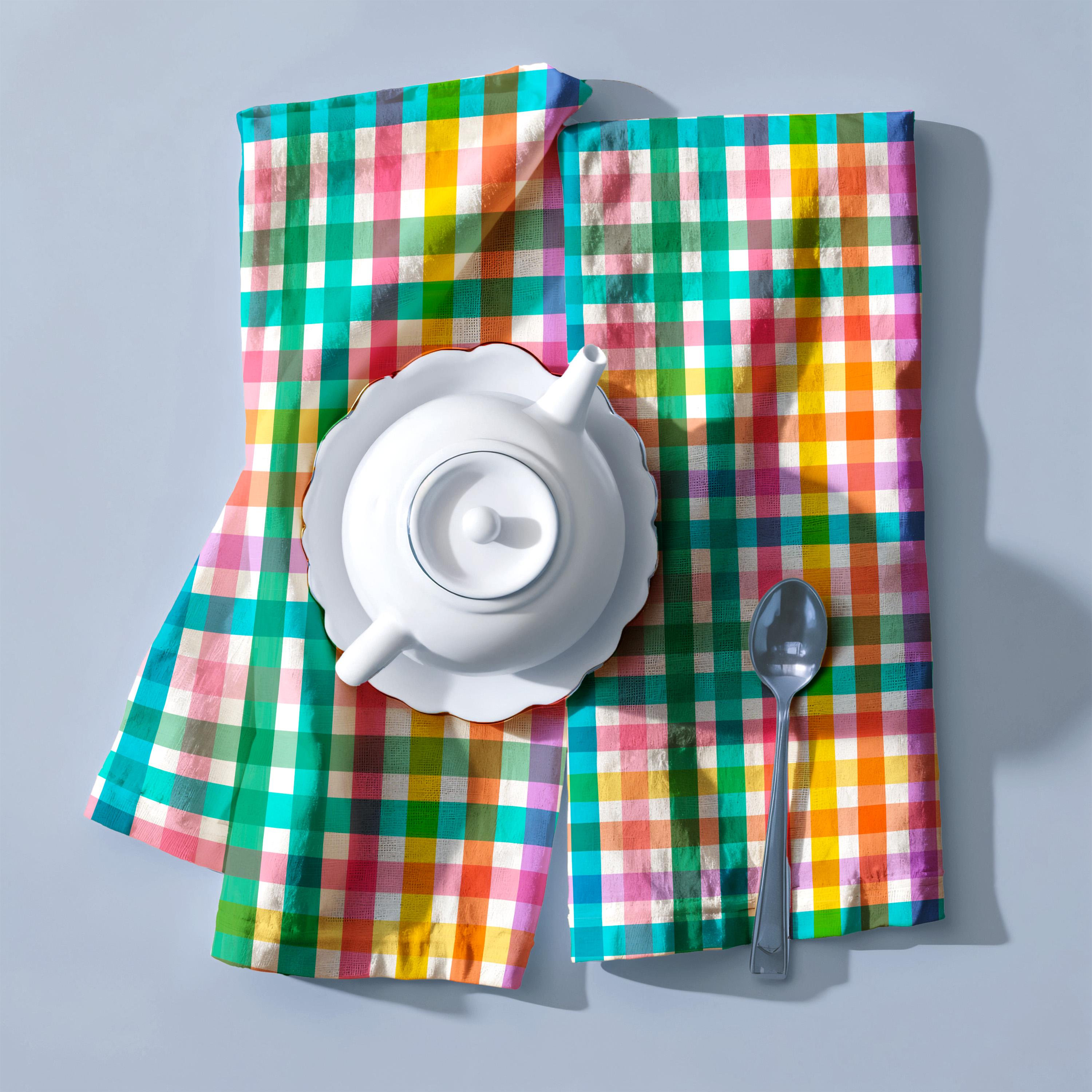 Funky Rainbow Gingham Pattern – Seamless Hand Drawn Digital Download ...