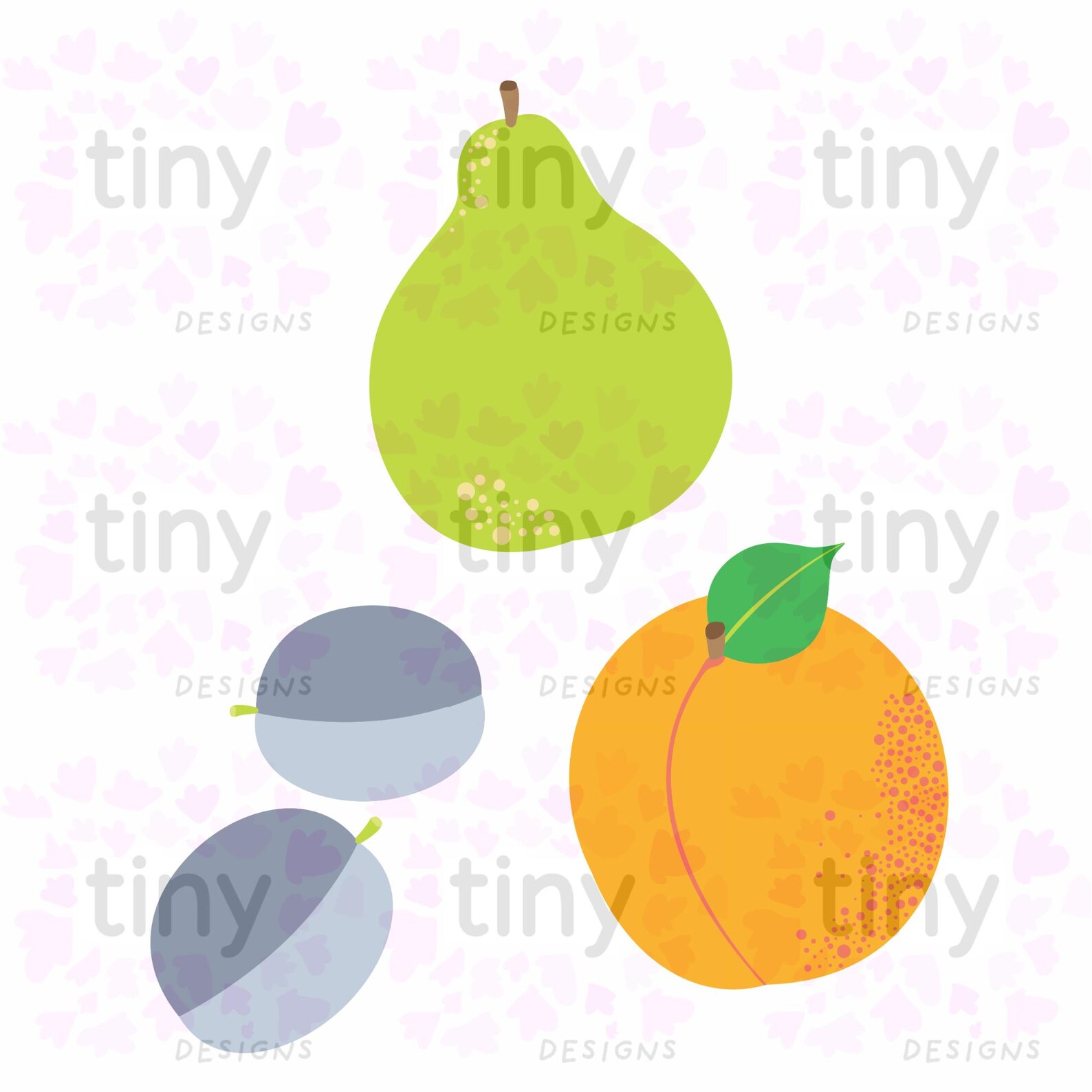 Summer Fruits Clipart Set – 19 PNG + SVG | Watermelon SVG, Summertime ...