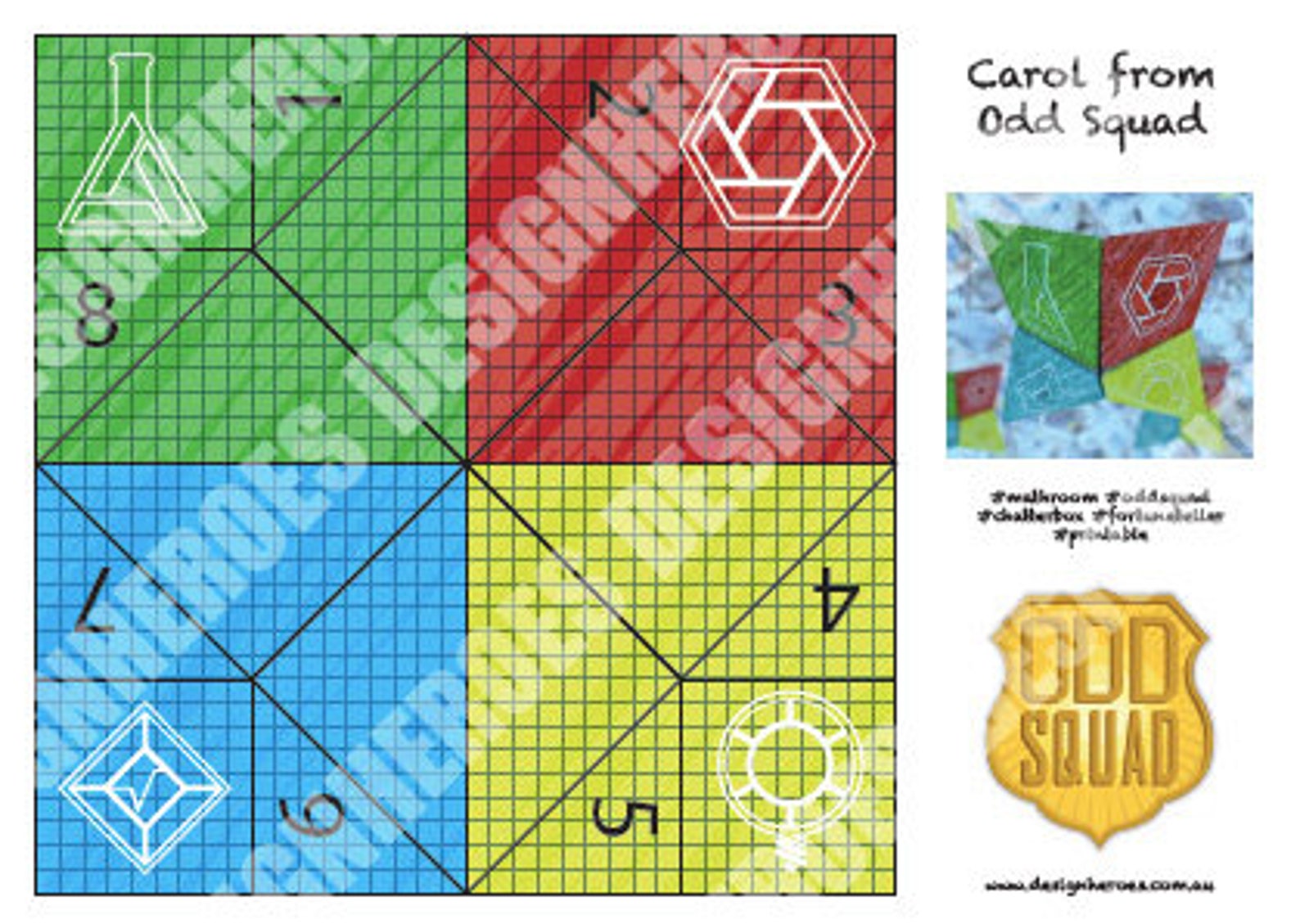 Carol Chatterbox Printable Odd Squad - Etsy