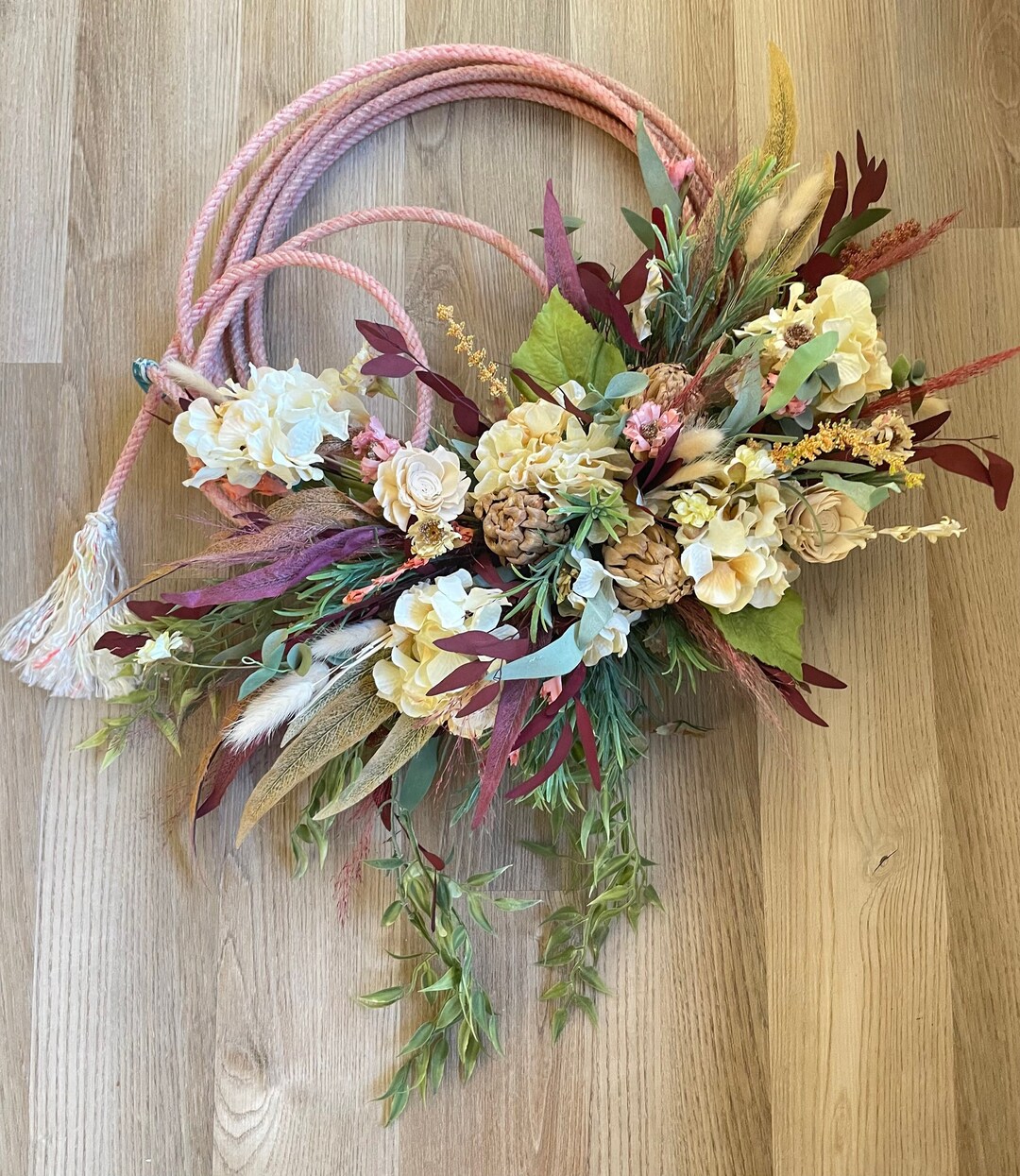 Large Rustic Lariat Rope Wall Hanging: Western Boho Decor for a Cozy ...