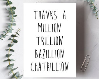 Thanks Friend Card | Etsy