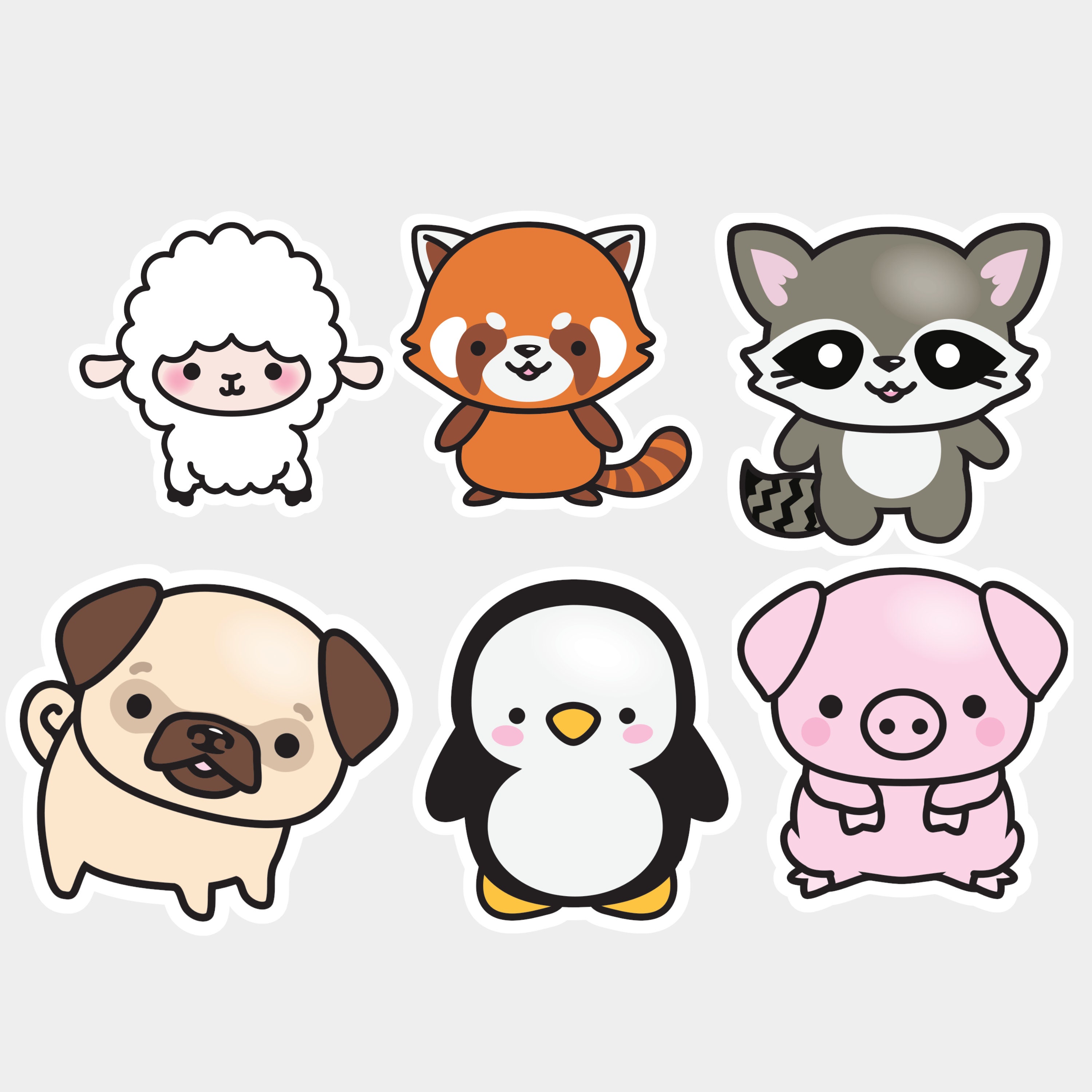 Full Character Sticker Sheet 2 Full Collection of Cute | Etsy