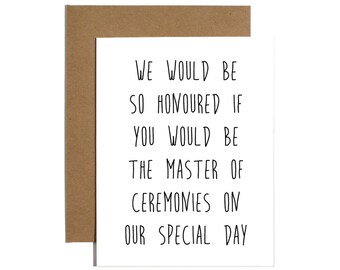 Mc Proposal Card - Etsy