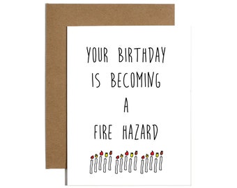 Fire Hazard Birthday - Etsy