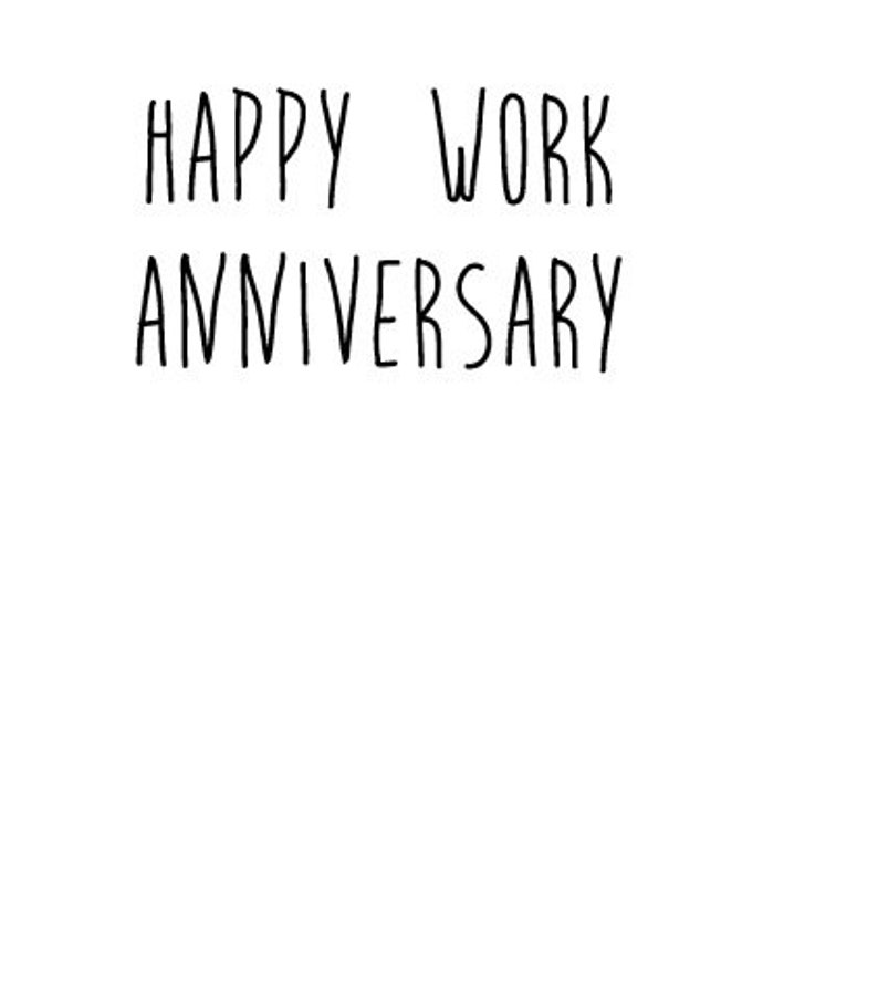 Funny Co Worker Anniversary Card Work Anniversary Work Etsy