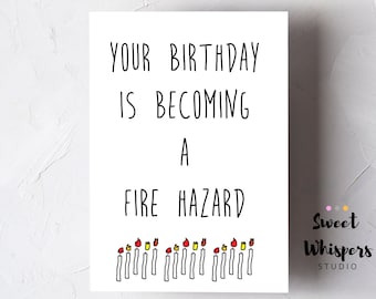 Fire Hazard Birthday | Etsy