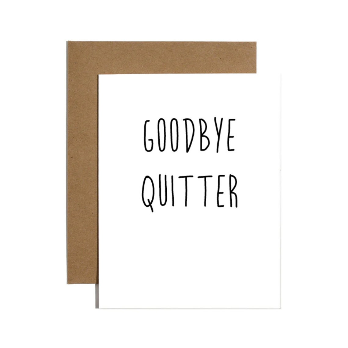 Goodbye Quitter Funny New Job Card Card for Boss Work Card - Etsy