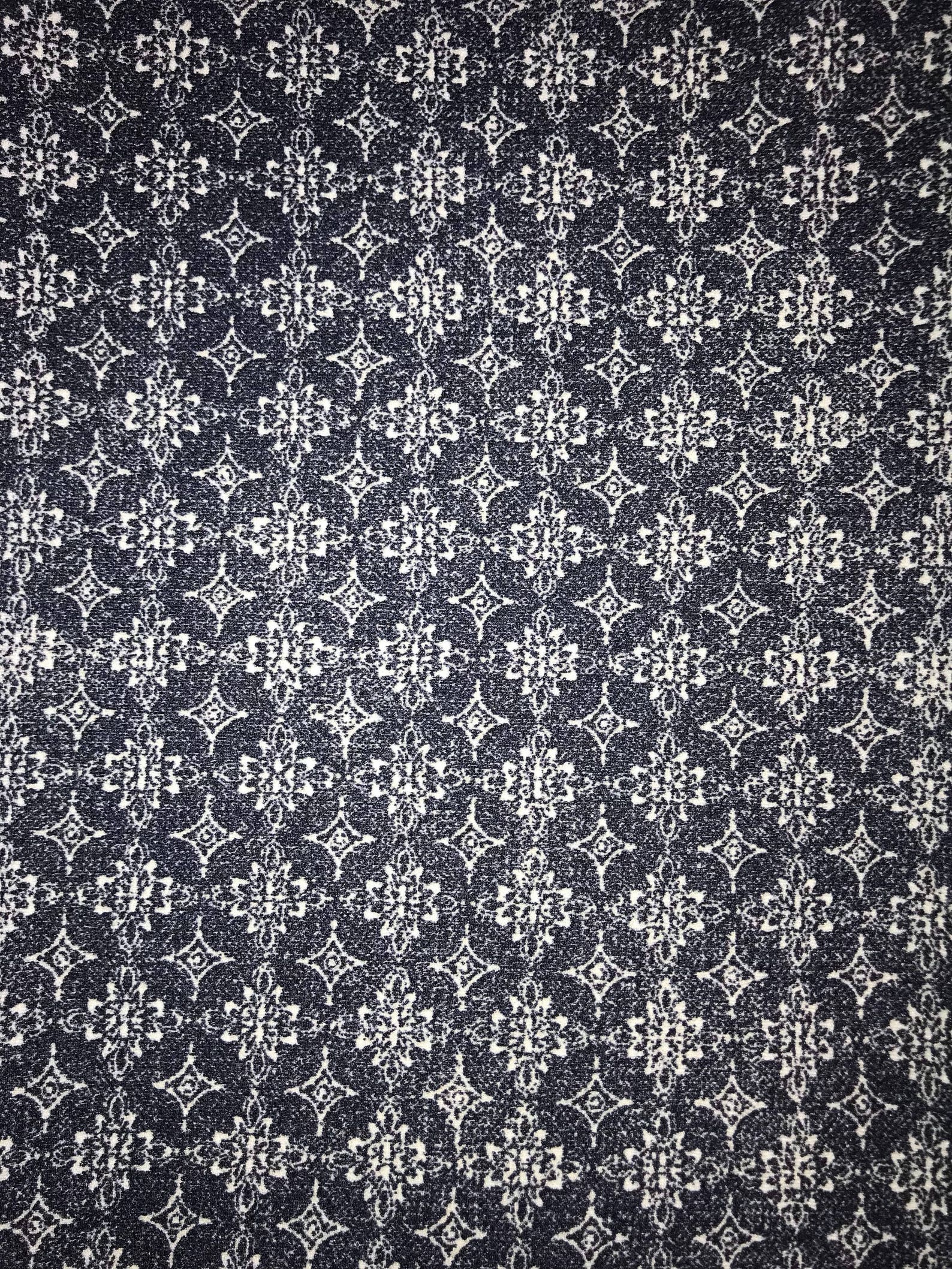 Deep Blue Print Infinity Hidden Pocket Scarf - Etsy