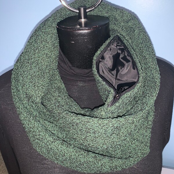 Green Infinity Scarf - Etsy