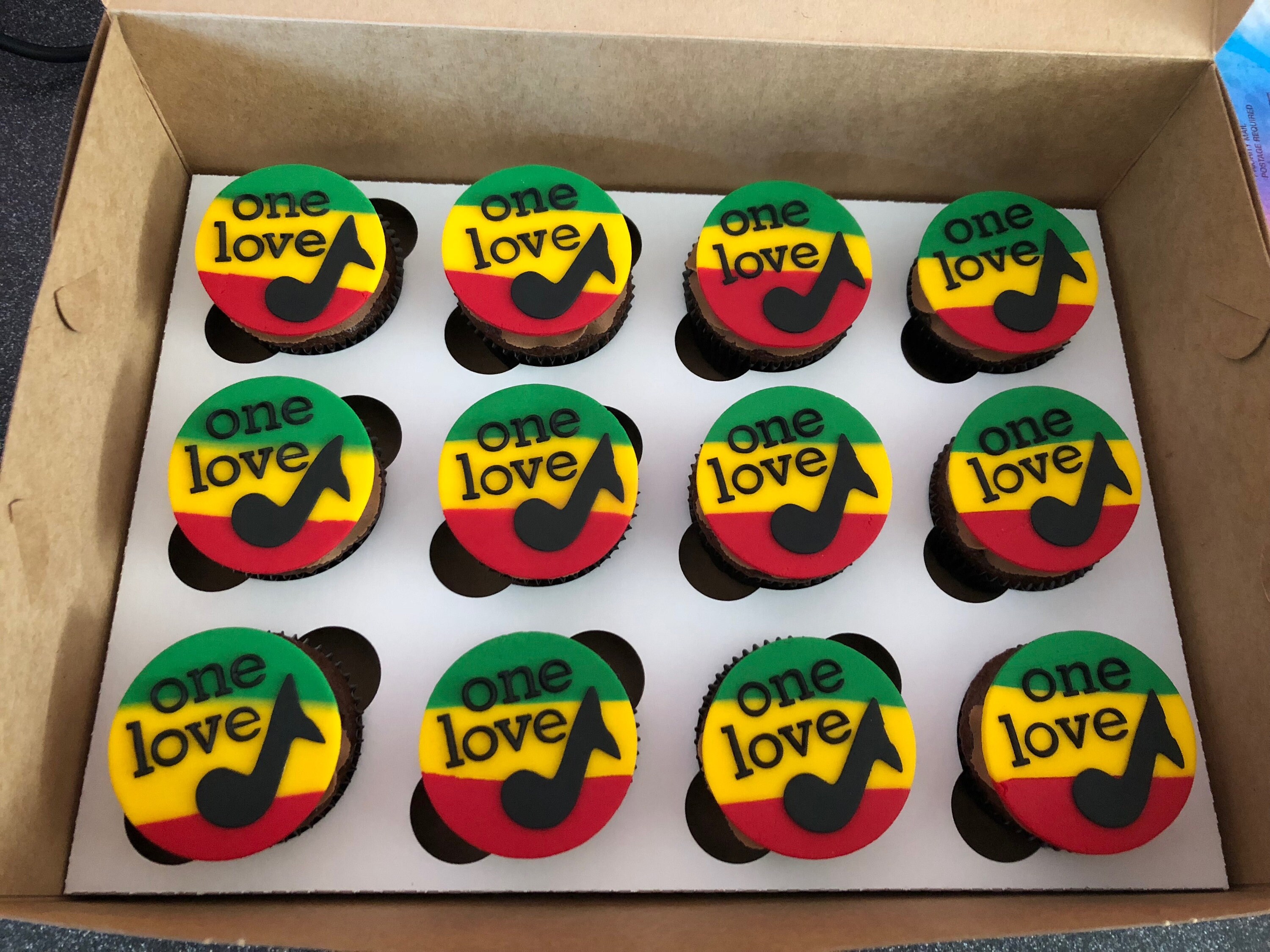 Reggae Rasta Bob Marley Fondant Cupcake Toppers - Etsy