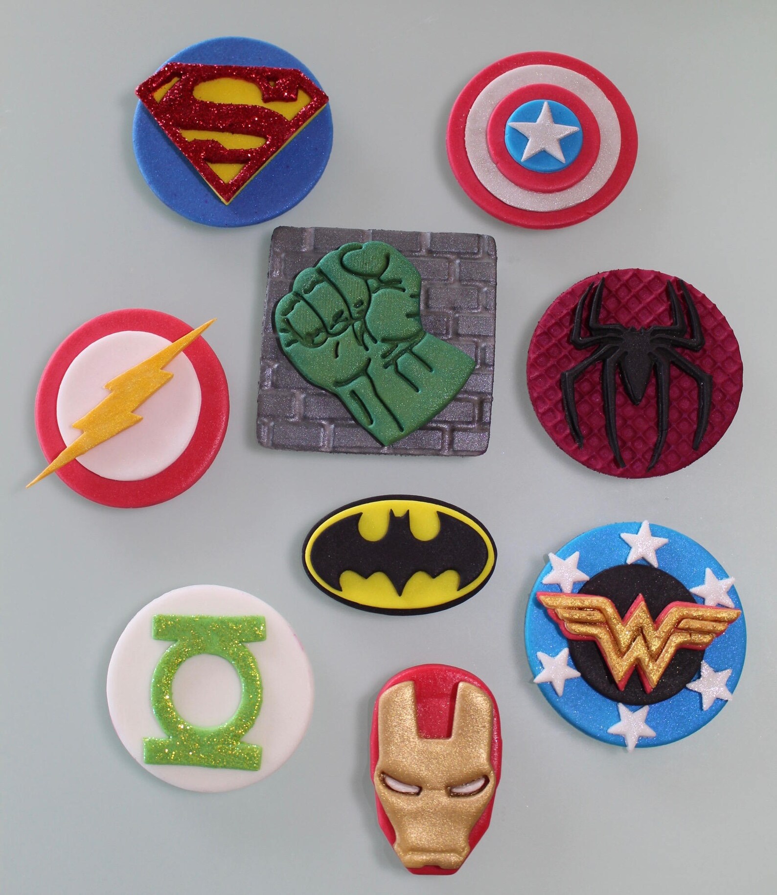 Superhero Fondant Cupcake Toppers - Etsy
