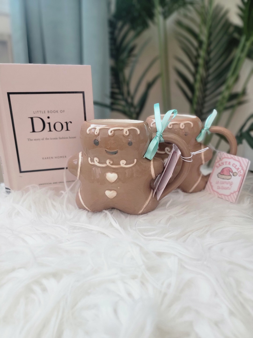 Set of Two Peppermint & Pine Tik Tok Viral Gingerbread Mugs - Etsy