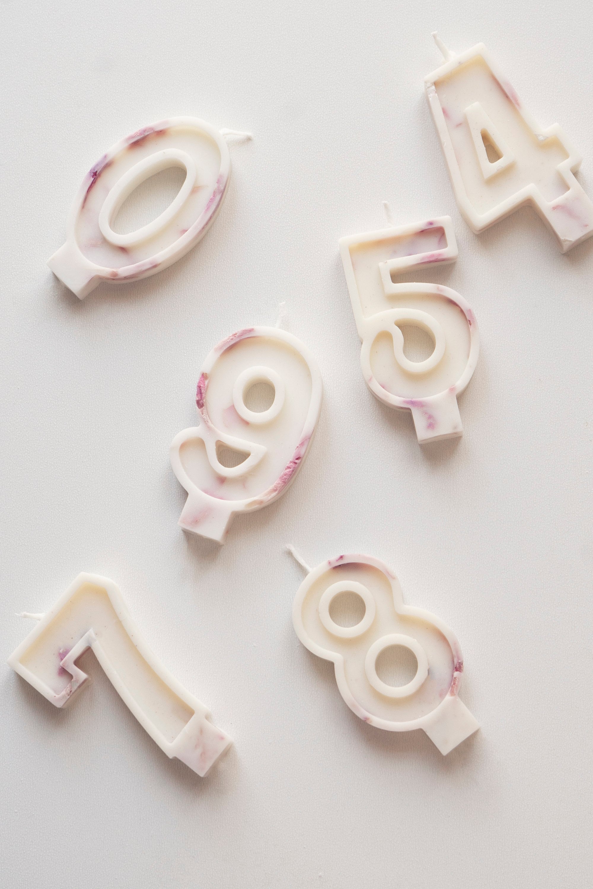 CUSTOM Birthday Number Candles - Peony Soy Wax Birthday Candle for Cake ...