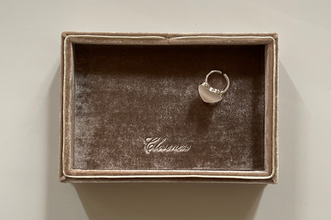 Jewelry Display - Jewelry Tray - Antique Style Velvet Tray With Silk ...