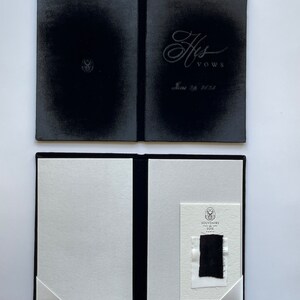 His Vows and Her Vows Wedding Books - Silk Velvet Vow Book Set - Etsy