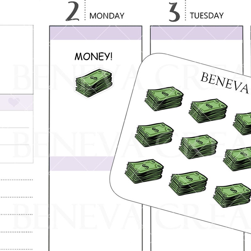 Paid Dollar Stickers - Etsy UK