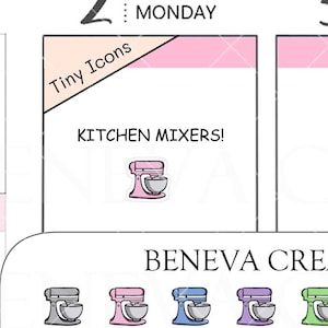 Tiny Kitchen Mixers Stickers - (TI-015) - Etsy