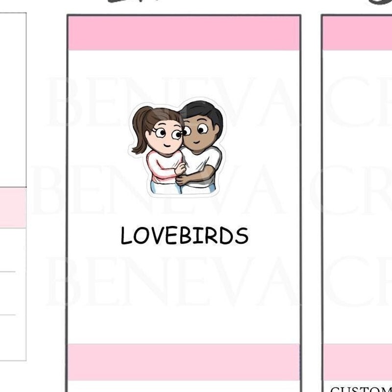 Couple Character Stickers - Etsy