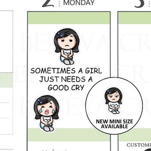 Sad Stickers Crying Stickers Unhappy Stickers period - Etsy Canada