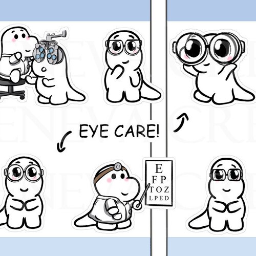 Eye Appointment Stickers Eye Doctor Stickers Optometrist - Etsy Canada