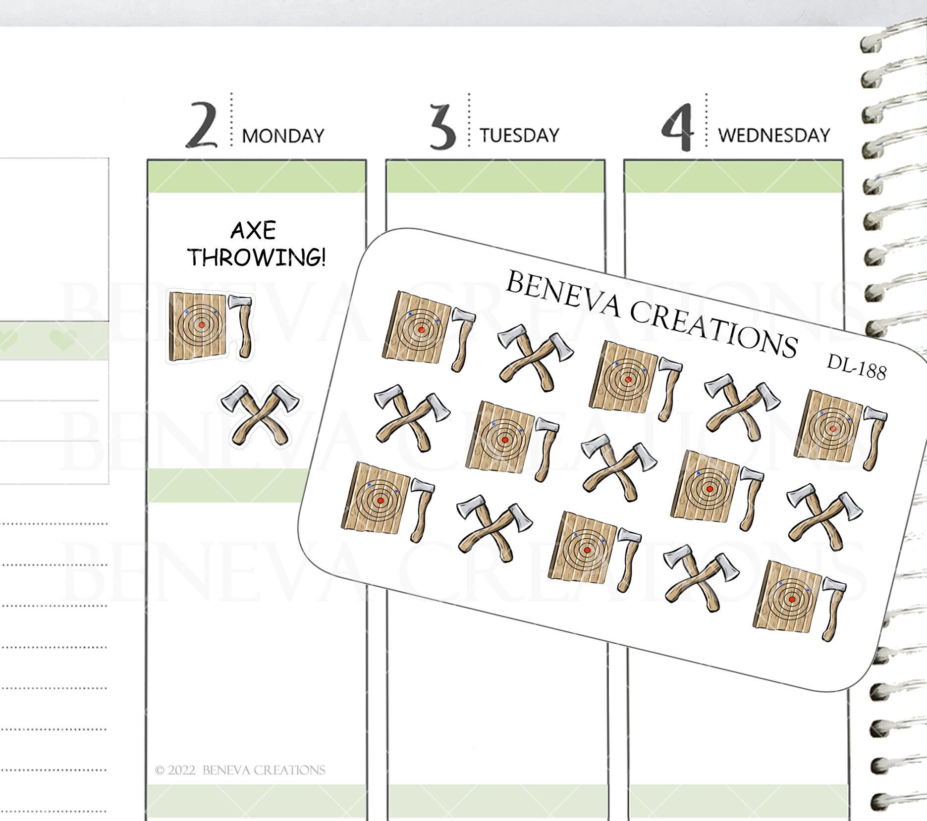 Axe Throwing Stickers- Axe Stickers- Activity Stickers -team Building ...