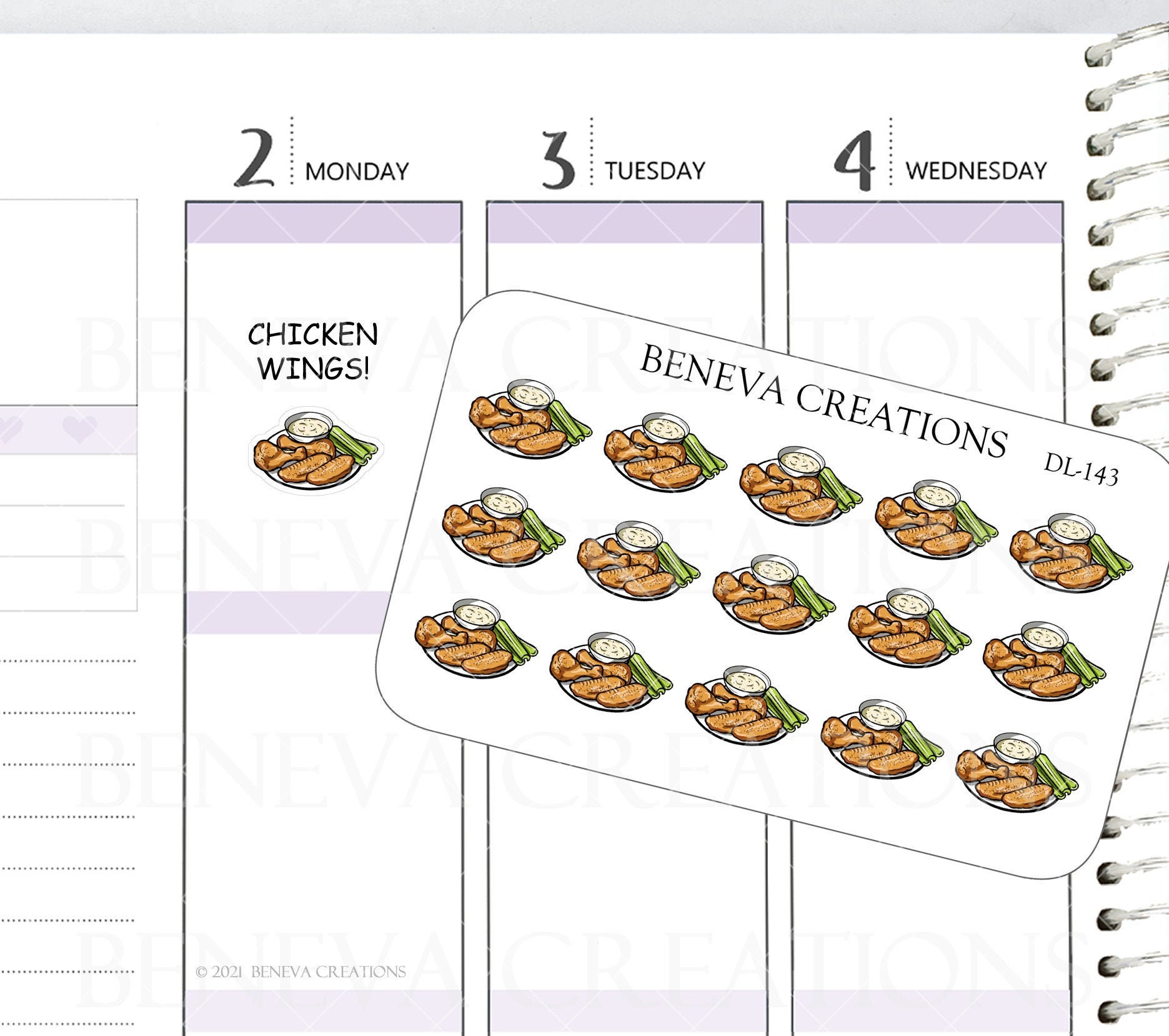 Chicken Wing Stickers Chicken Stickers Wing Stickers party - Etsy Canada