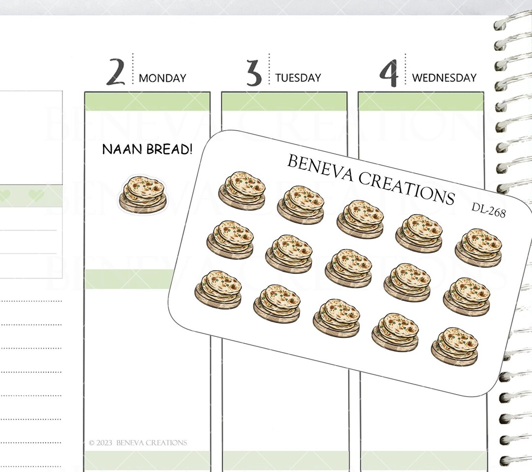 Naan Bread Stickers- Naan Stickers- Bread Stickers - Dinner Stickers ...
