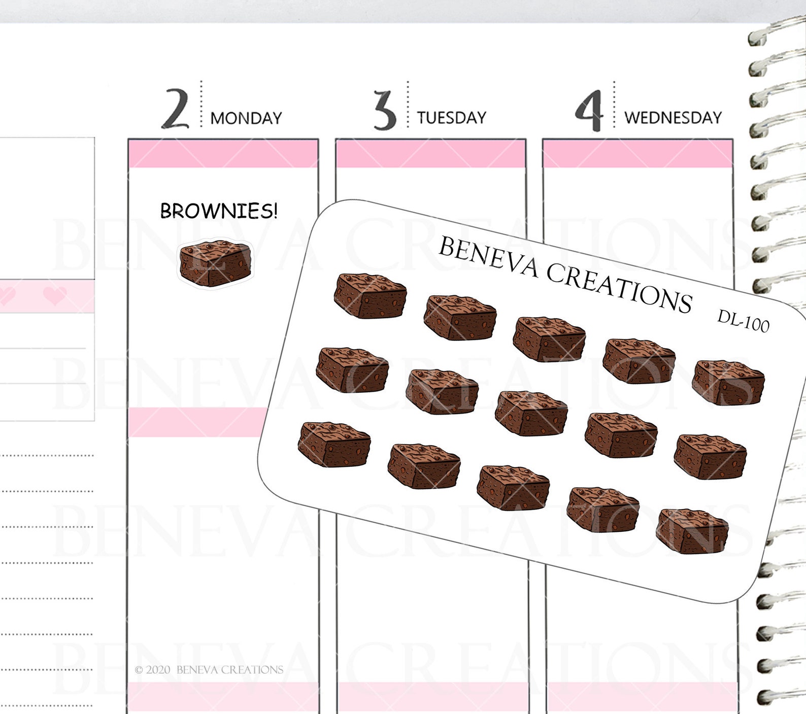 Brownie Stickers cake Stickers Chocolate Brownies - Etsy