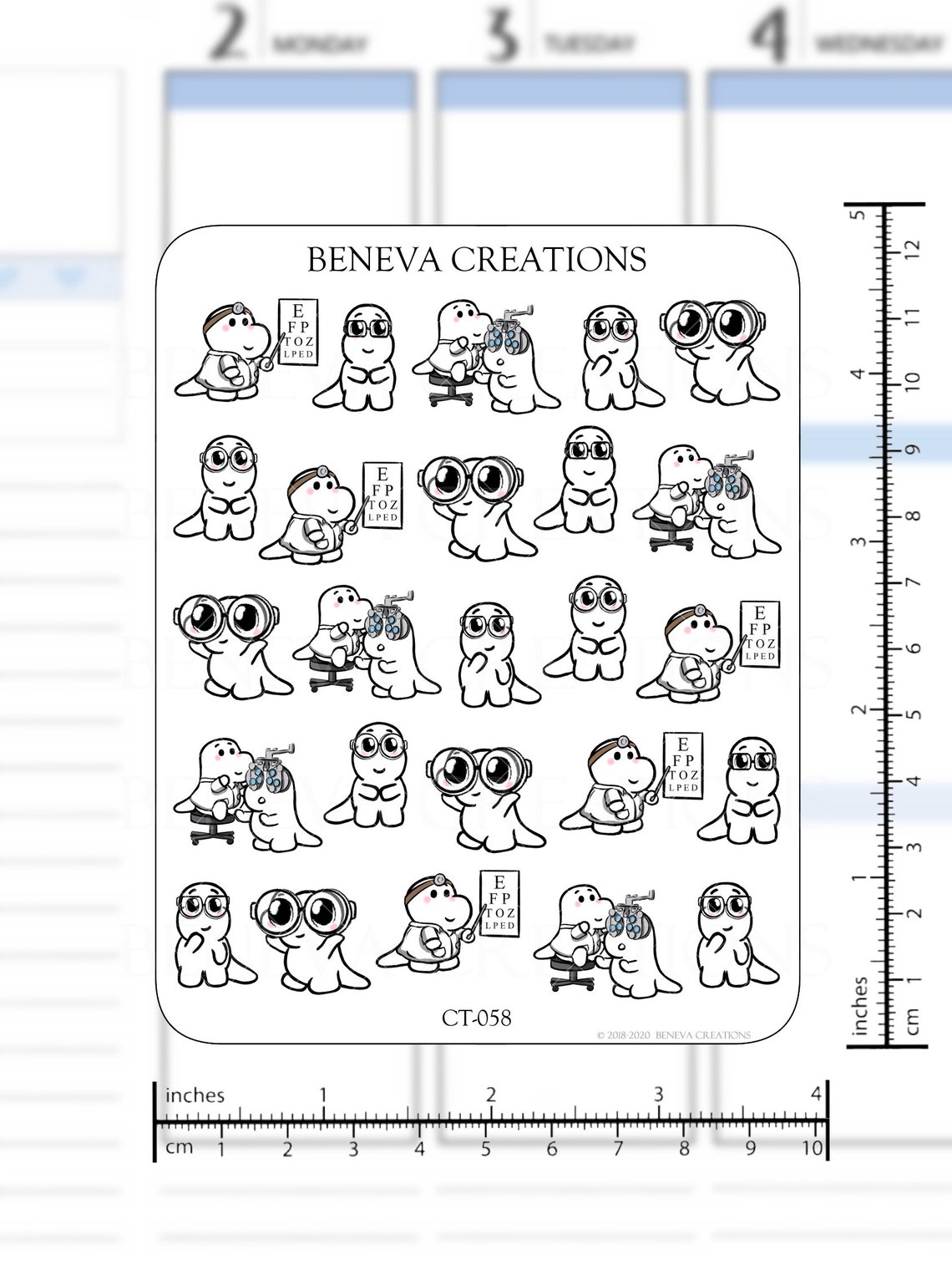 Eye Appointment Stickers Eye Doctor Stickers Optometrist - Etsy Canada