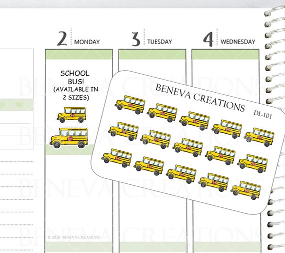 School Bus Stickers Bus Stickers Field Trip Stickers-Field | Etsy