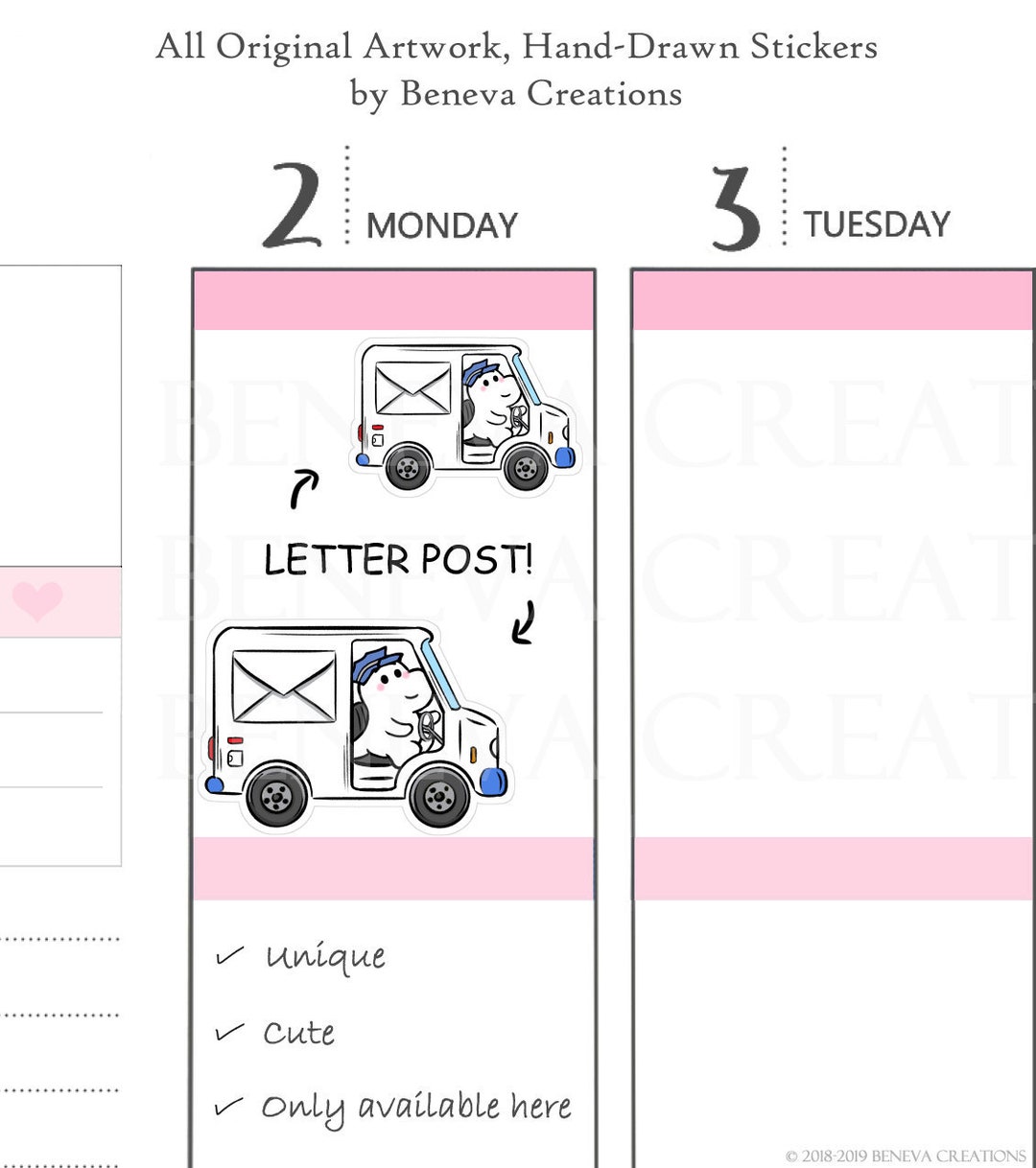 Delivery Truck Stickers-envelope Stickers-happy Mail Stickers-delivery ...