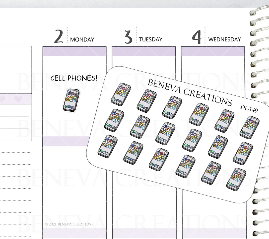 Cell Phone Stickers - Cell Stickers - Phone Stickers - Doodle Stickers ...