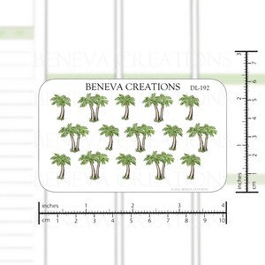 Palm Tree Stickers- Tree Stickers - Vacation Stickers - Tropical ...