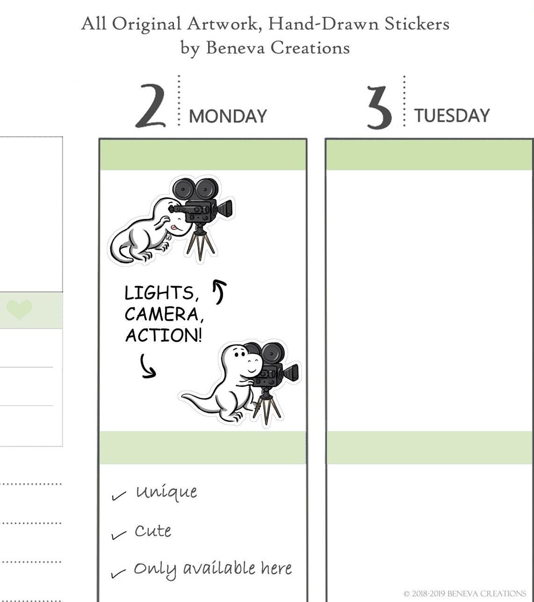 Camera Stickers- Camera Man Stickers-camera Equipment- Movie Stickers ...