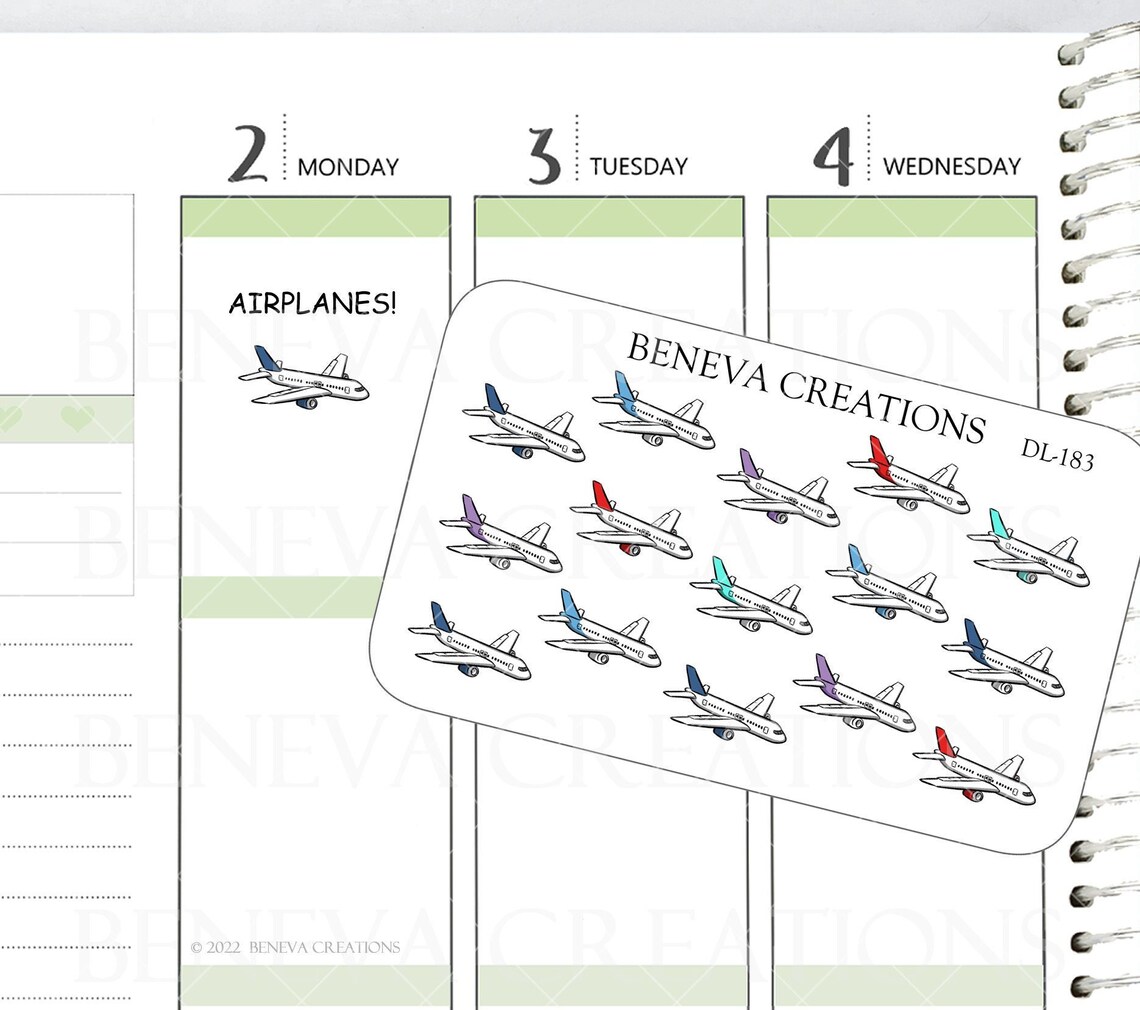 Airplane Stickers plane Stickers Flying Stickers Travel - Etsy