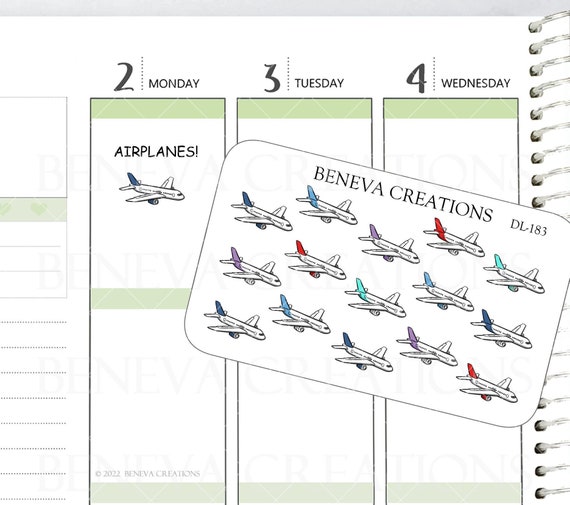 Airplane Stickers plane Stickers Flying Stickers Travel - Etsy