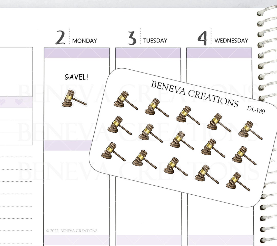 Justice Stickers- Judge Stickers -law Stickers-gavel Sticker -court ...