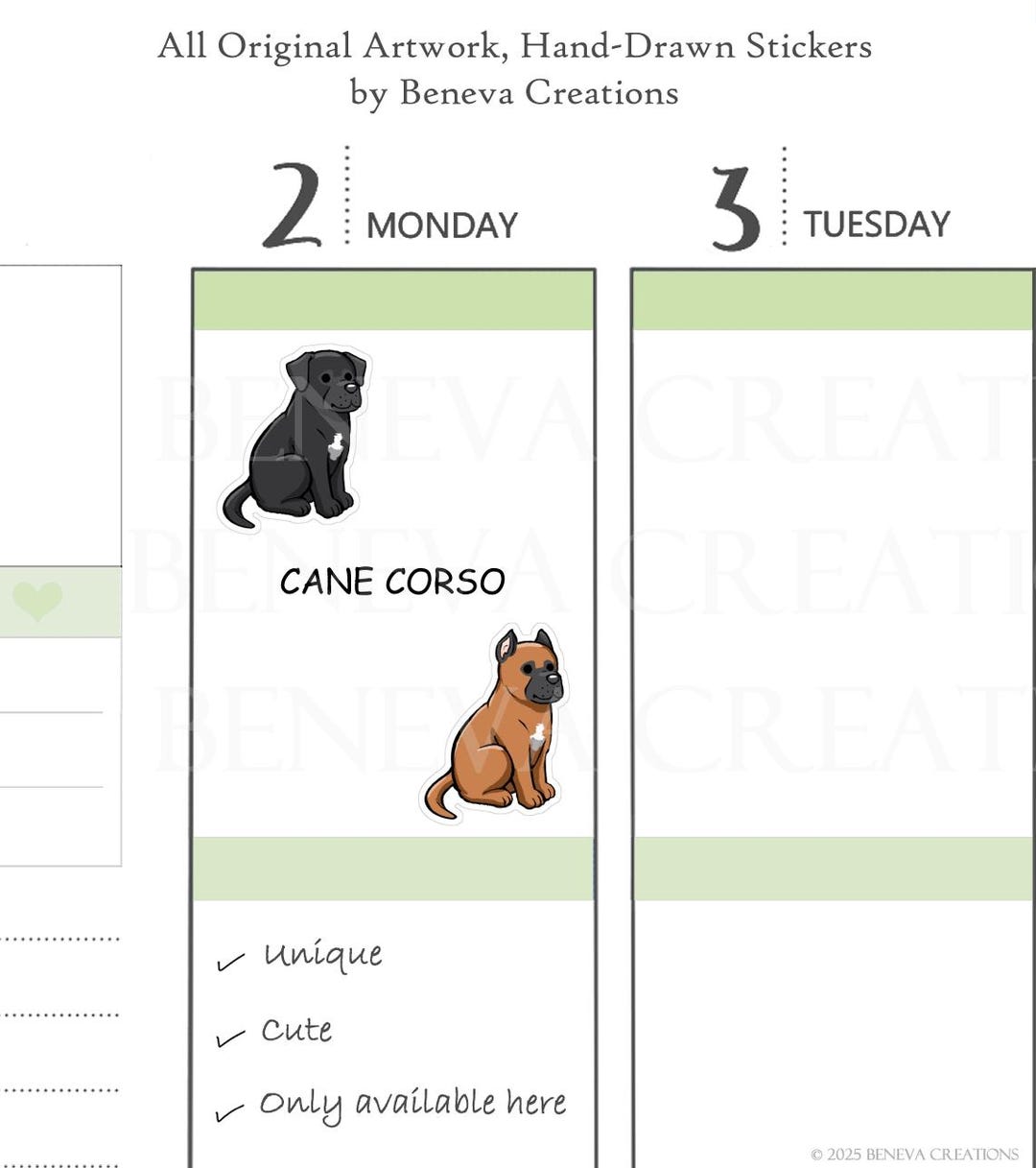 Cane Corso Stickers - Cane Corso-pet Stickers-personalized Pet Stickers ...