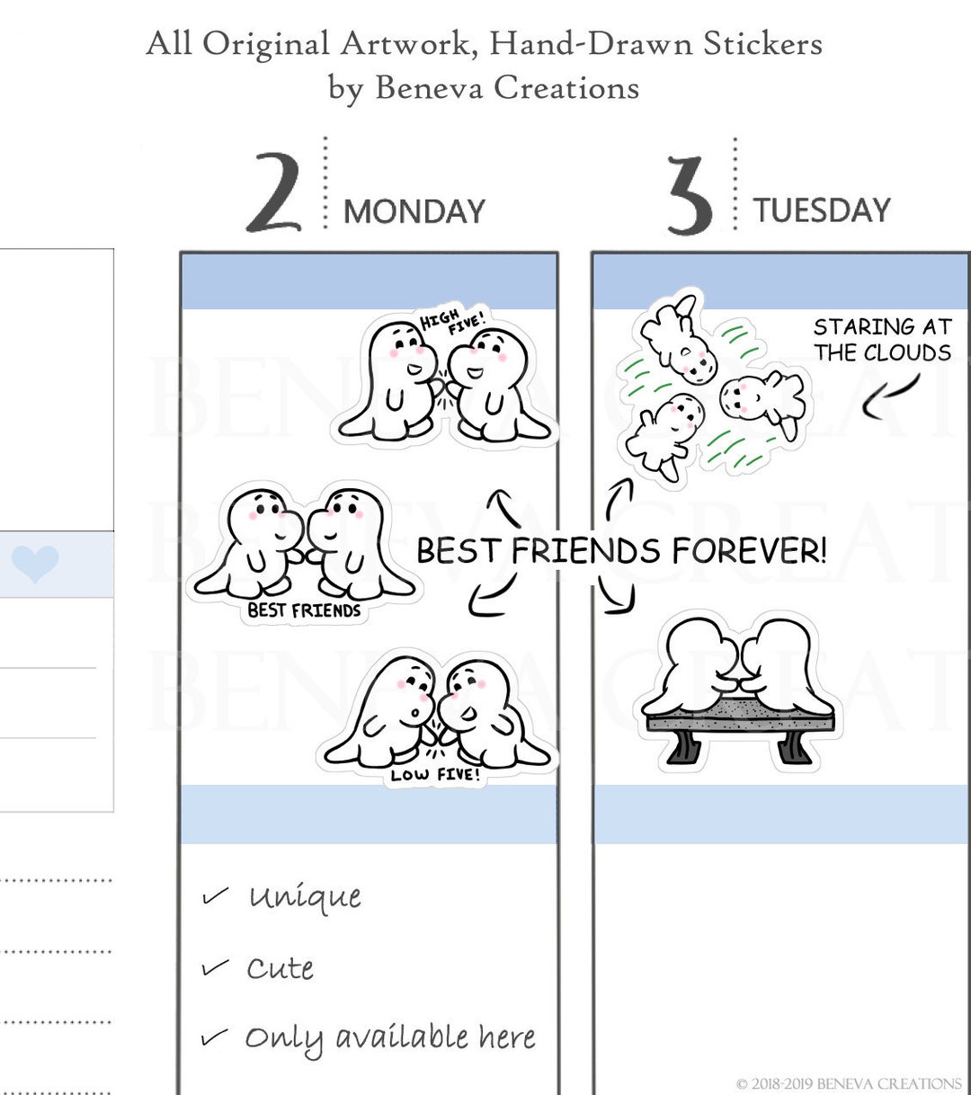 Best Friends Forever Stickers -BFF Stickers -best Friends Stickers ...