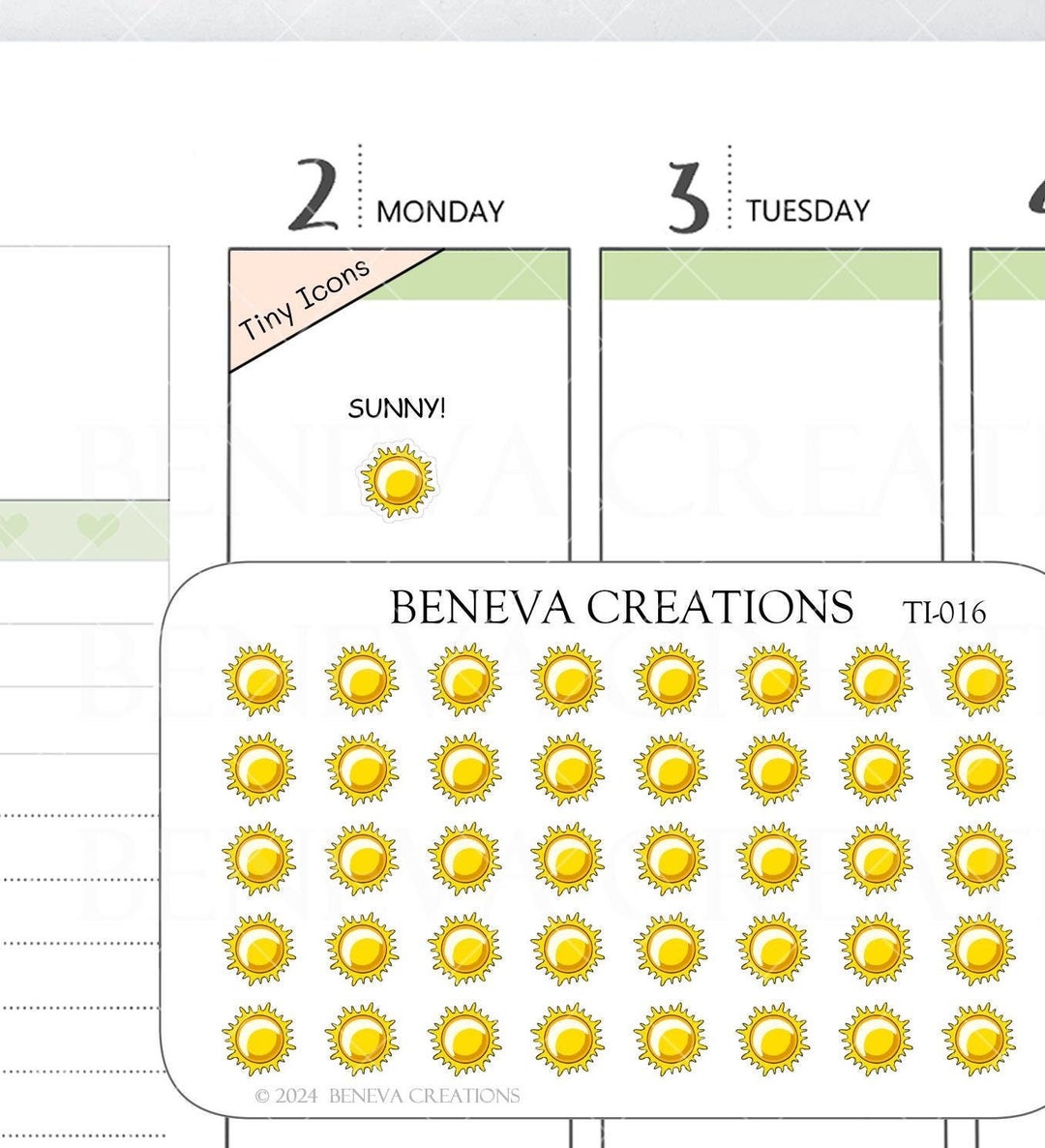 Tiny Sun Stickers-sunshine Stickers-weather Stickers-sunny Stickers ...