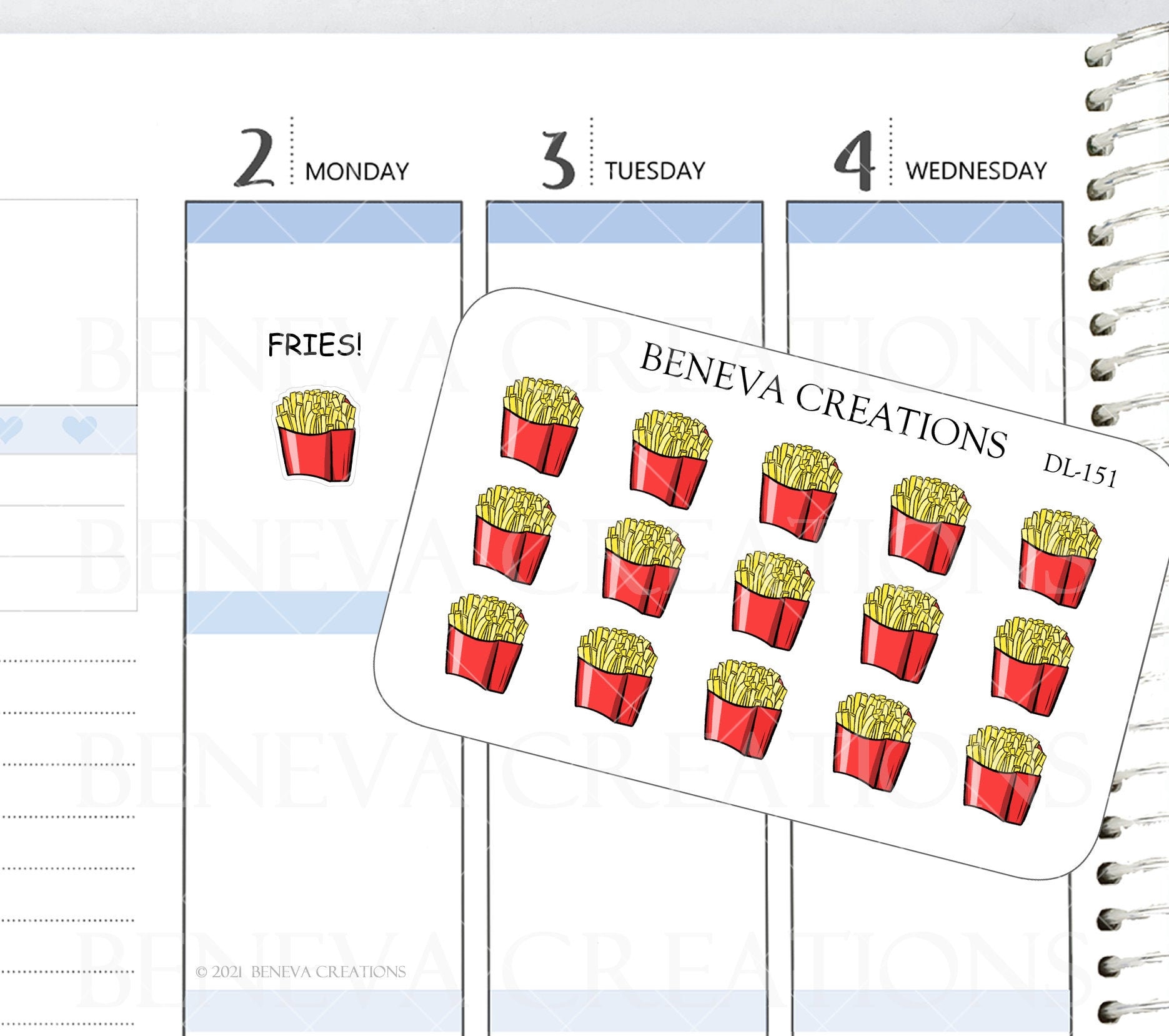 Fries Stickers-fry Stickers chip Stickers fast Food - Etsy