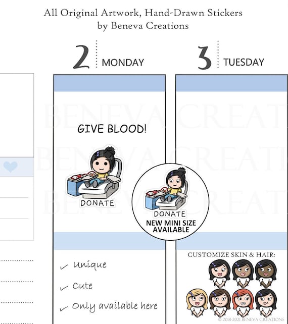 Donate Blood Stickers Donate Blood Medical Stickers - Etsy