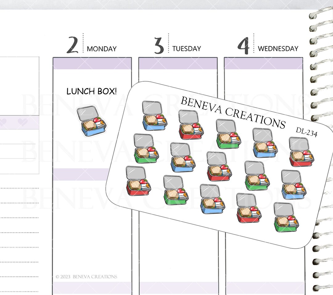 Lunchbox Stickers - School Lunchbox Stickers- Lunch Stickers- Food ...