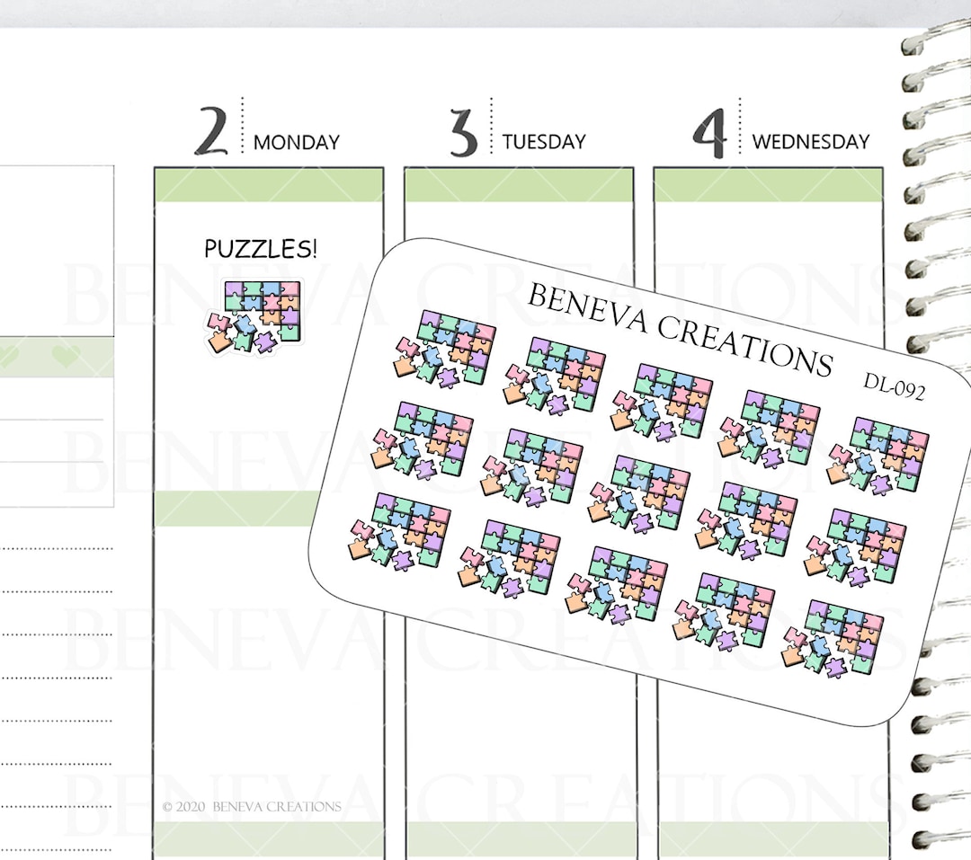 Puzzle Stickers-jigsaw Puzzle Stickers-activity Stickers-toy Stickers ...