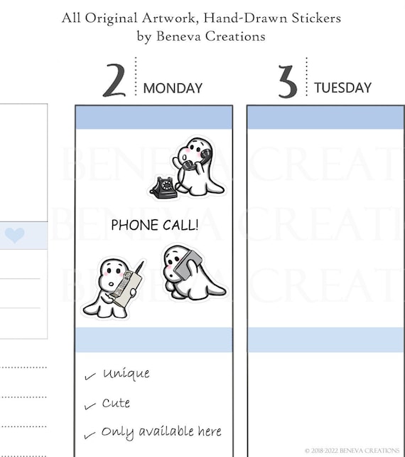 Phone Call Stickers Telephone Stickers Cell Phone Rotary - Etsy